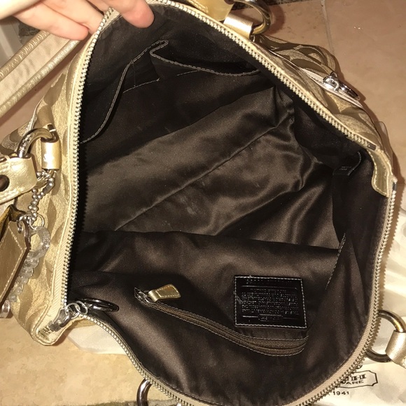 Coach | Bags | Coach Gold Tote | Poshmark